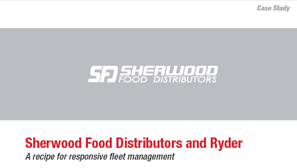 Sherwood Food Distributors and Ryder - A recipe for responsive fleet ...