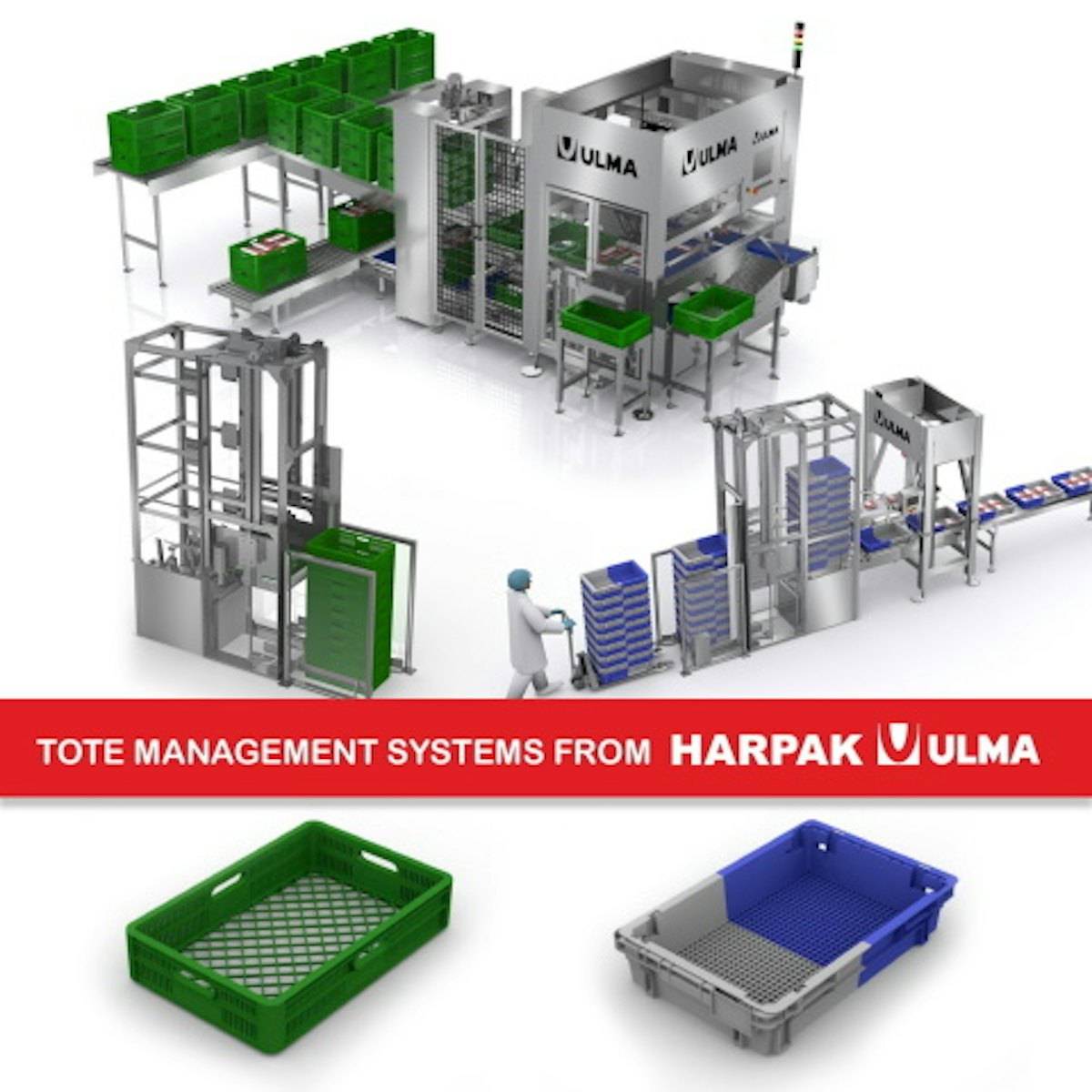 Harpak-ULMA Announces Automated Tote Management System for Food | Food ...