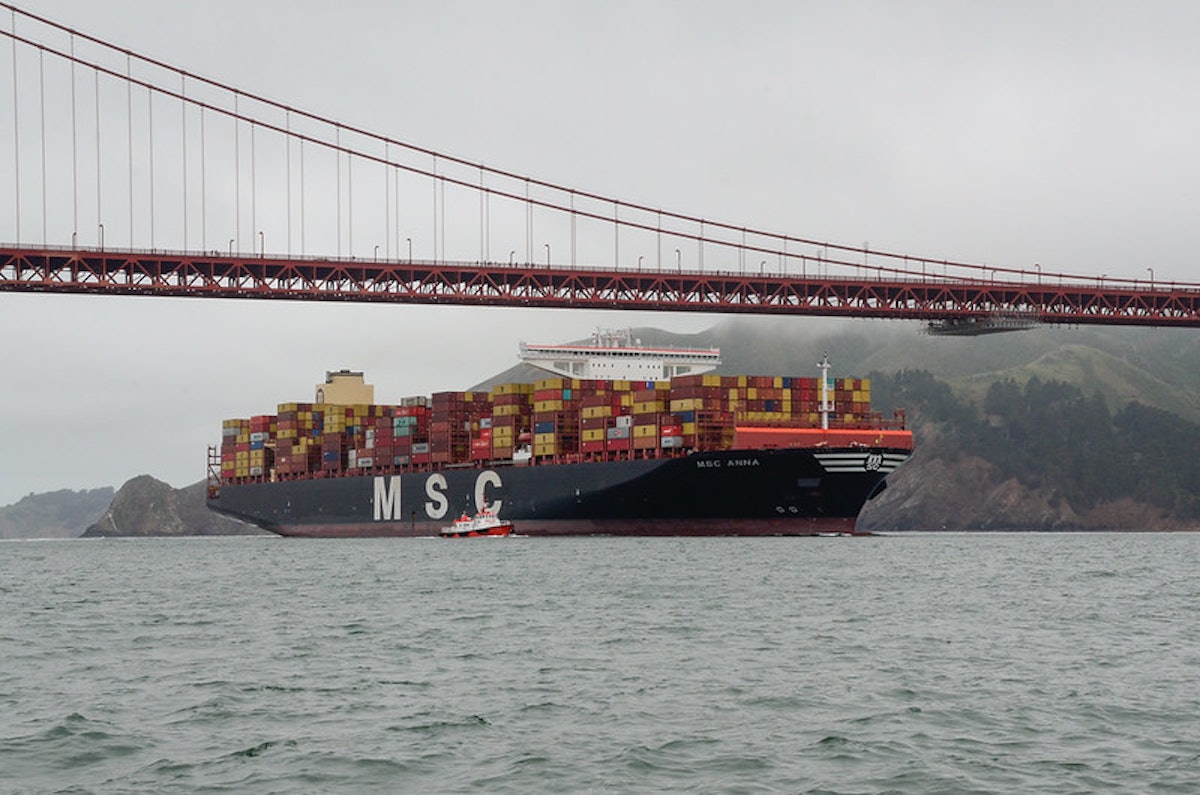 MSC Anna is Biggest Ship to Arrive at Port of Oakland | Food Logistics