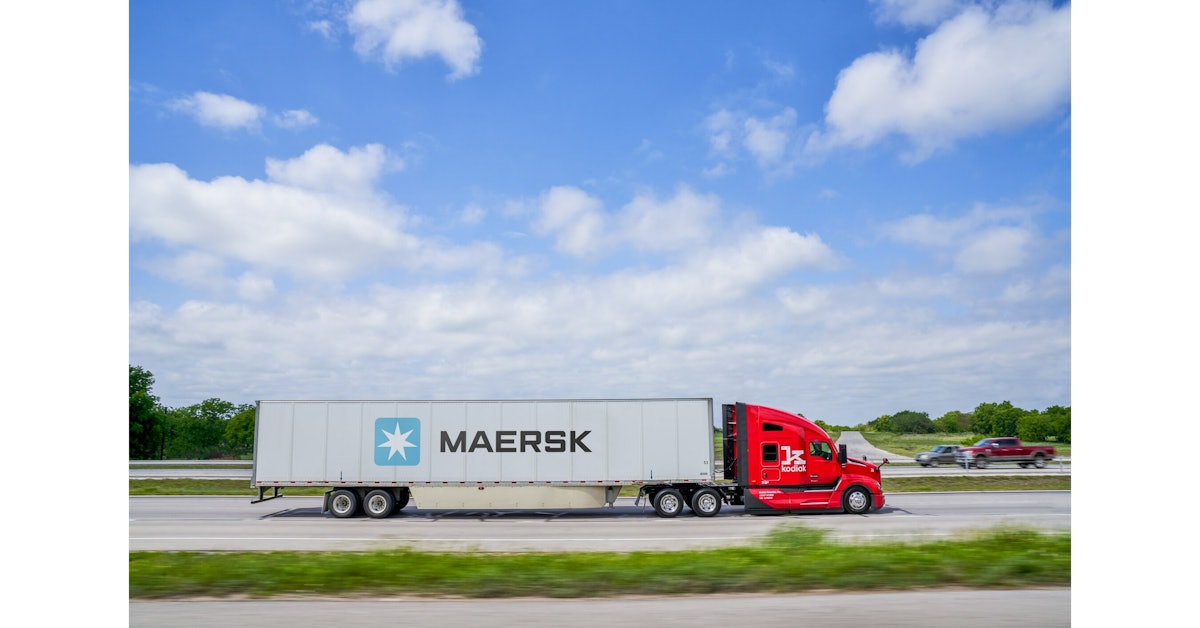Maersk, Kodiak Robotics Launch First Commercial Autonomous Trucking Lane | Food Logistics