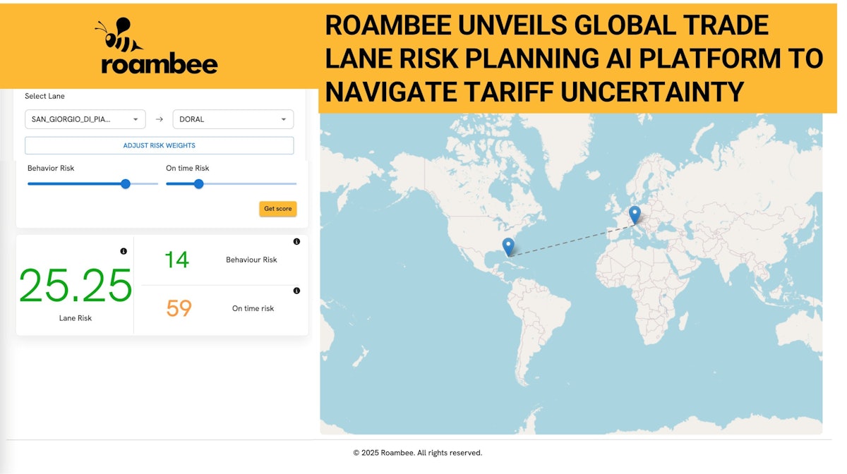 Roambee Unveils Risk Planning AI Platform to Navigate Tariff ...